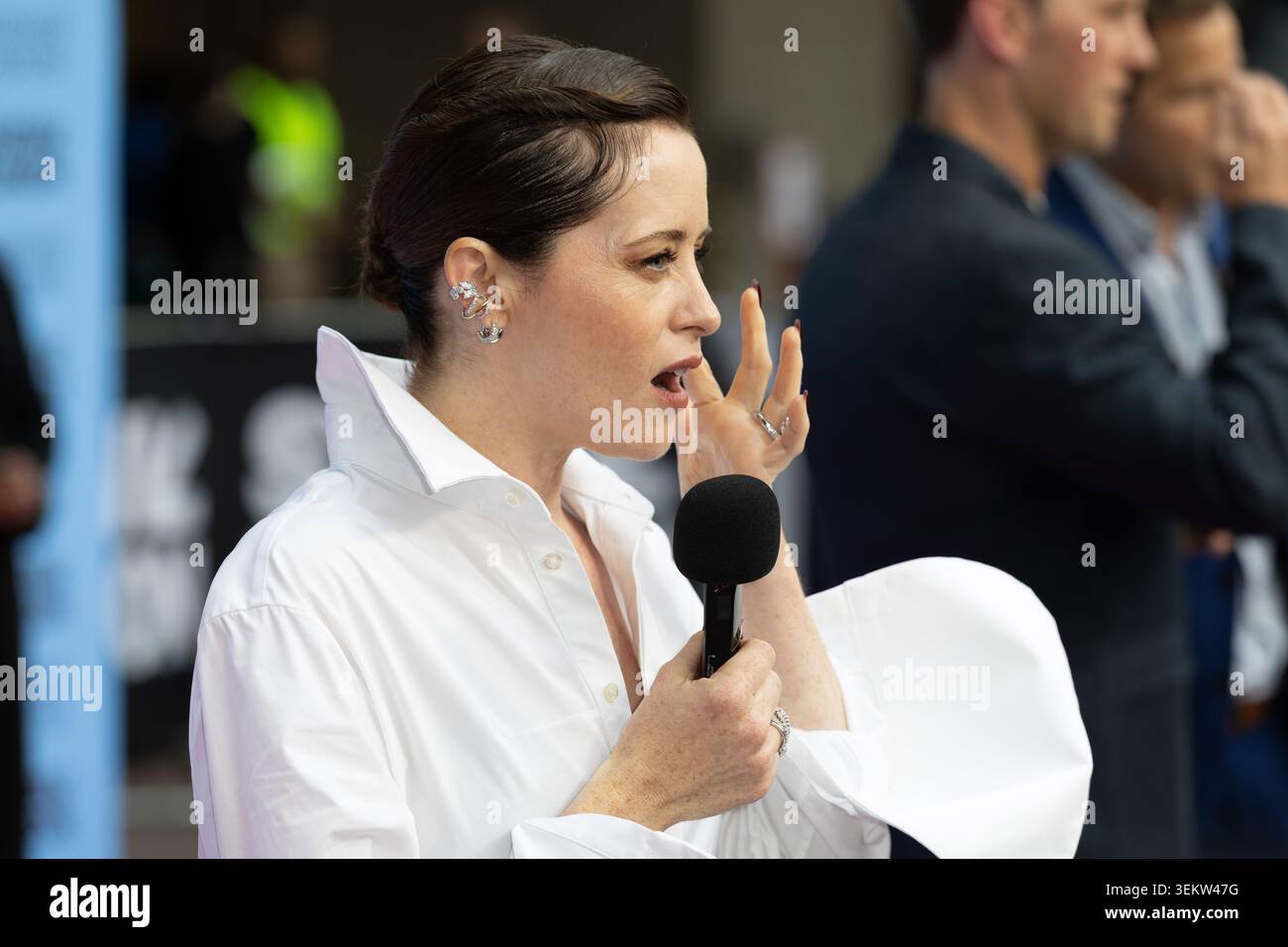 Claire Foy interviewed by the press at the Savage House World Premiere ...