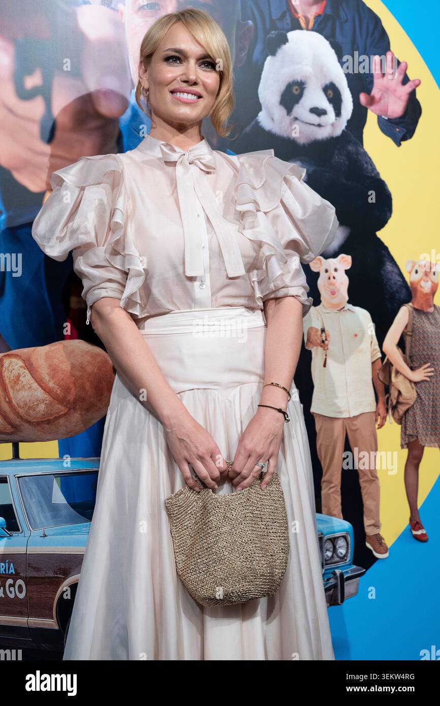 Patricia Conde Galindo attends the premiere of the film "A Gun, a ...