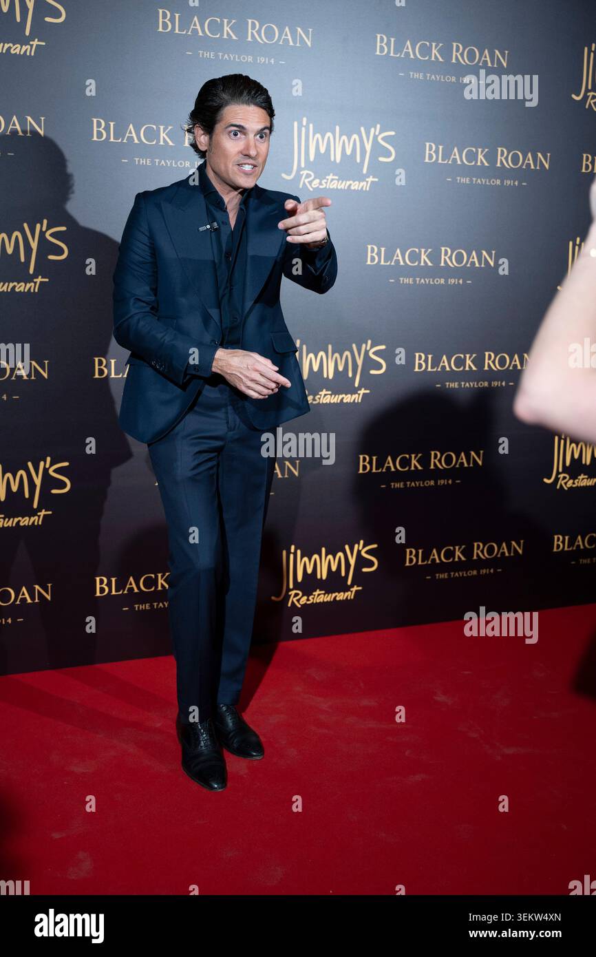 Julian Porras attends the first anniversary of "Black Roan" at Jimmy's ...