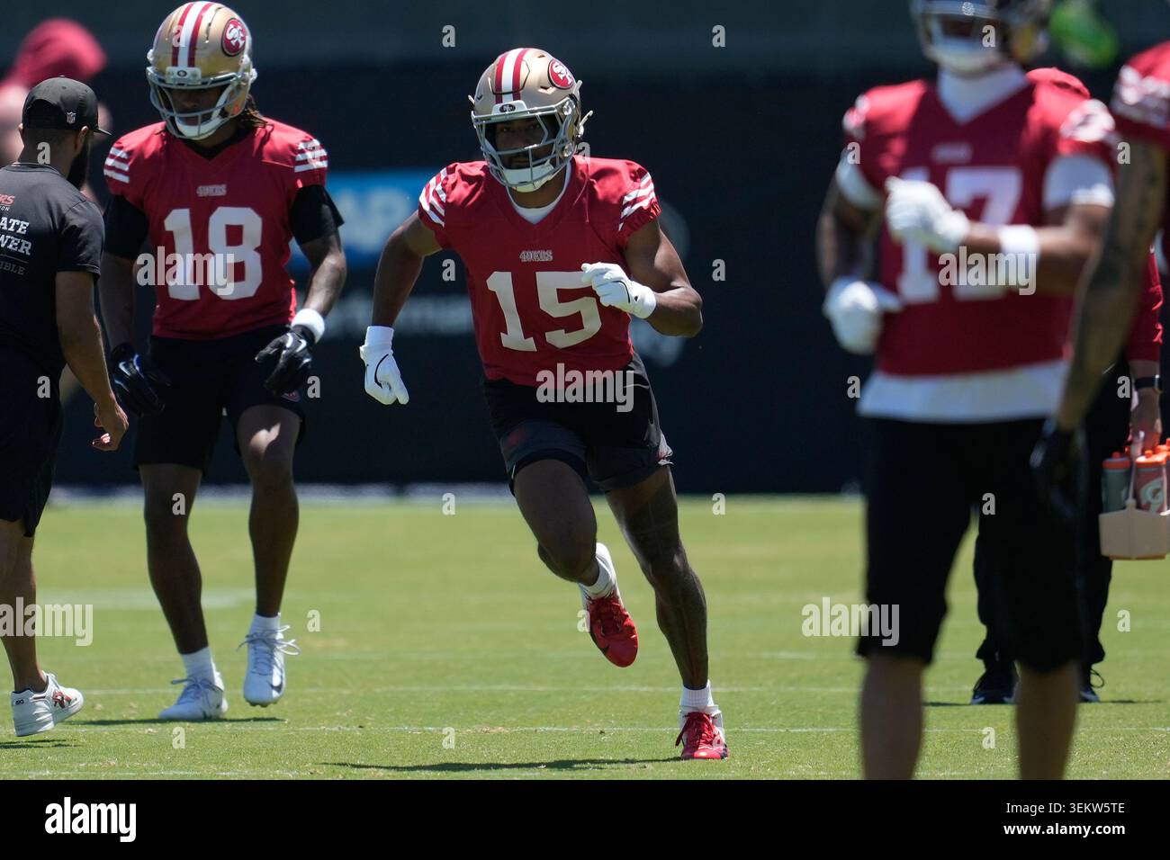 San Francisco 49ers' De'Zhaun Stribling (15) during NFL football ...
