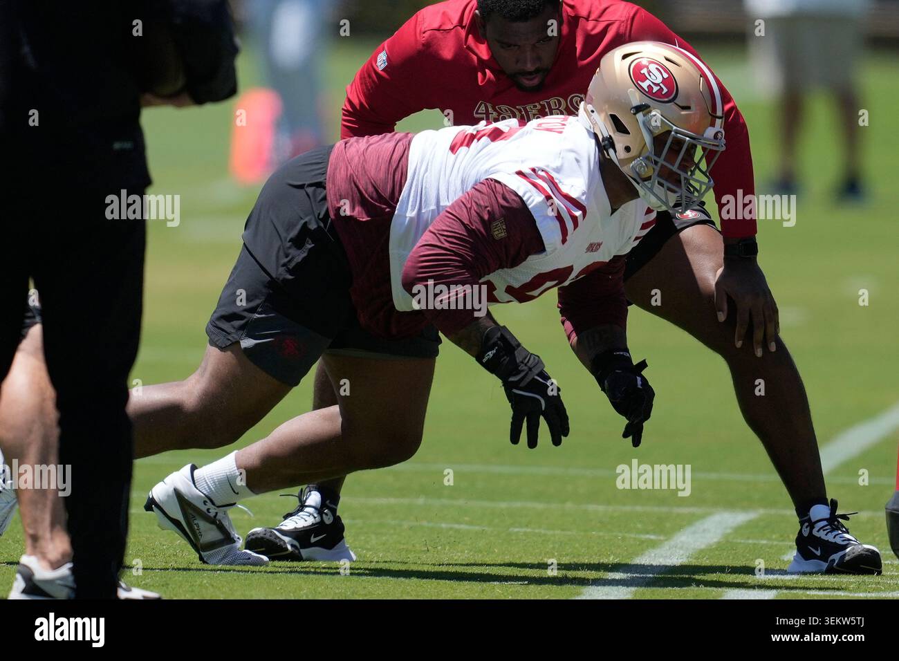 San Francisco 49ers' Gracen Halton during NFL football practice ...