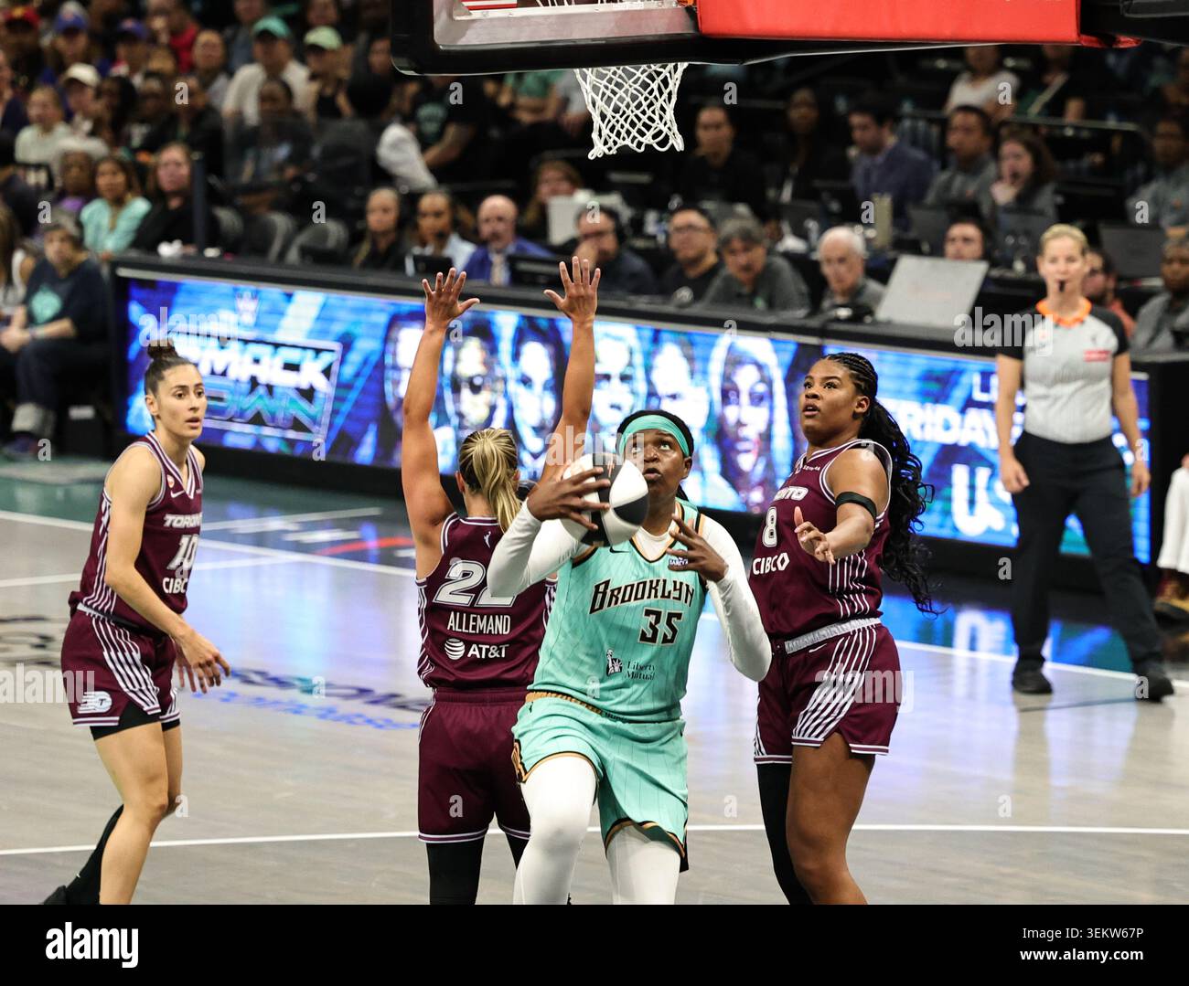 Wednesday, June 3, 2026; Brooklyn, New York, USA; New York Liberty ...