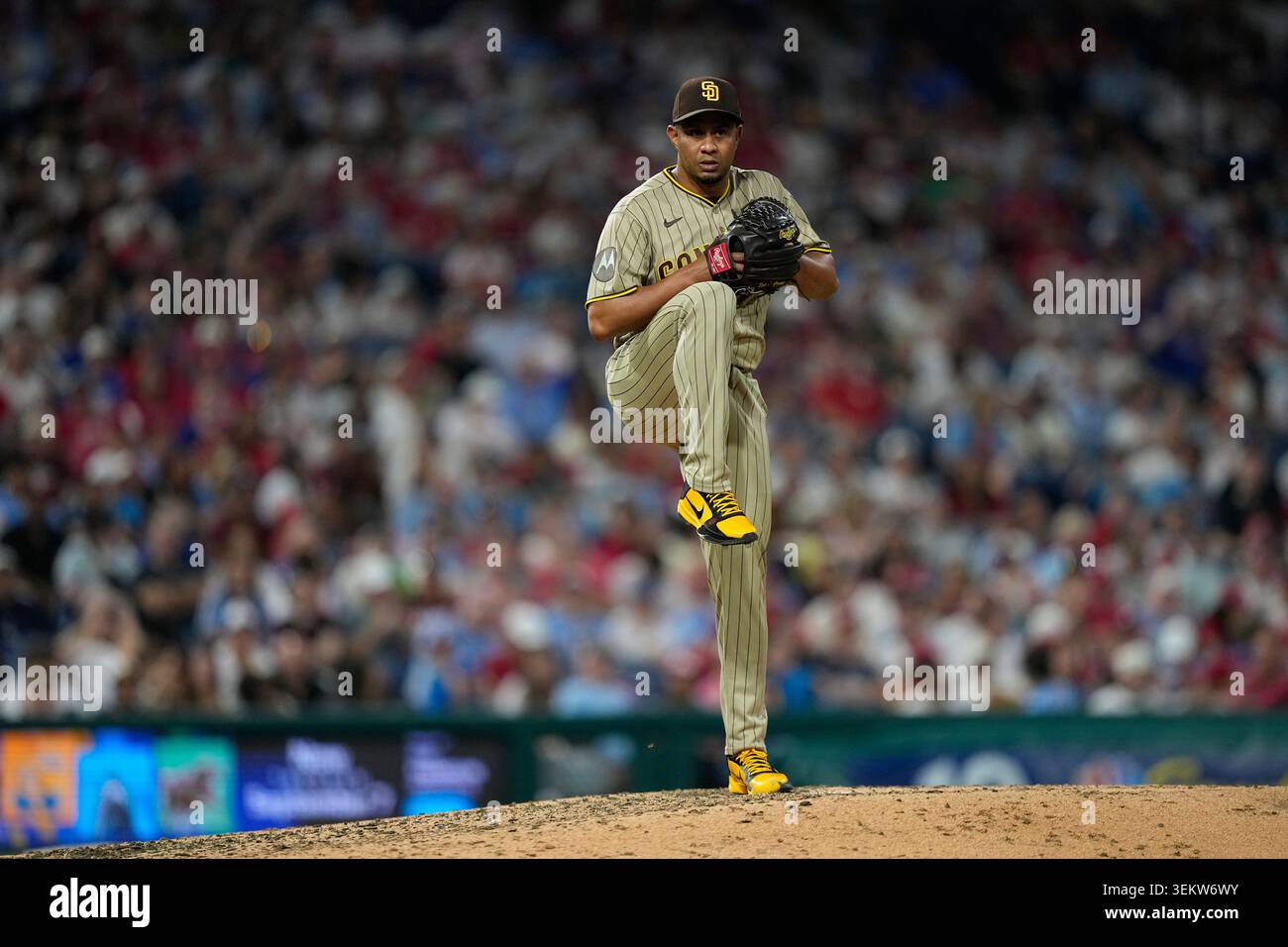 San Diego Padres' Wandy Peralta plays during a baseball game Wednesday ...