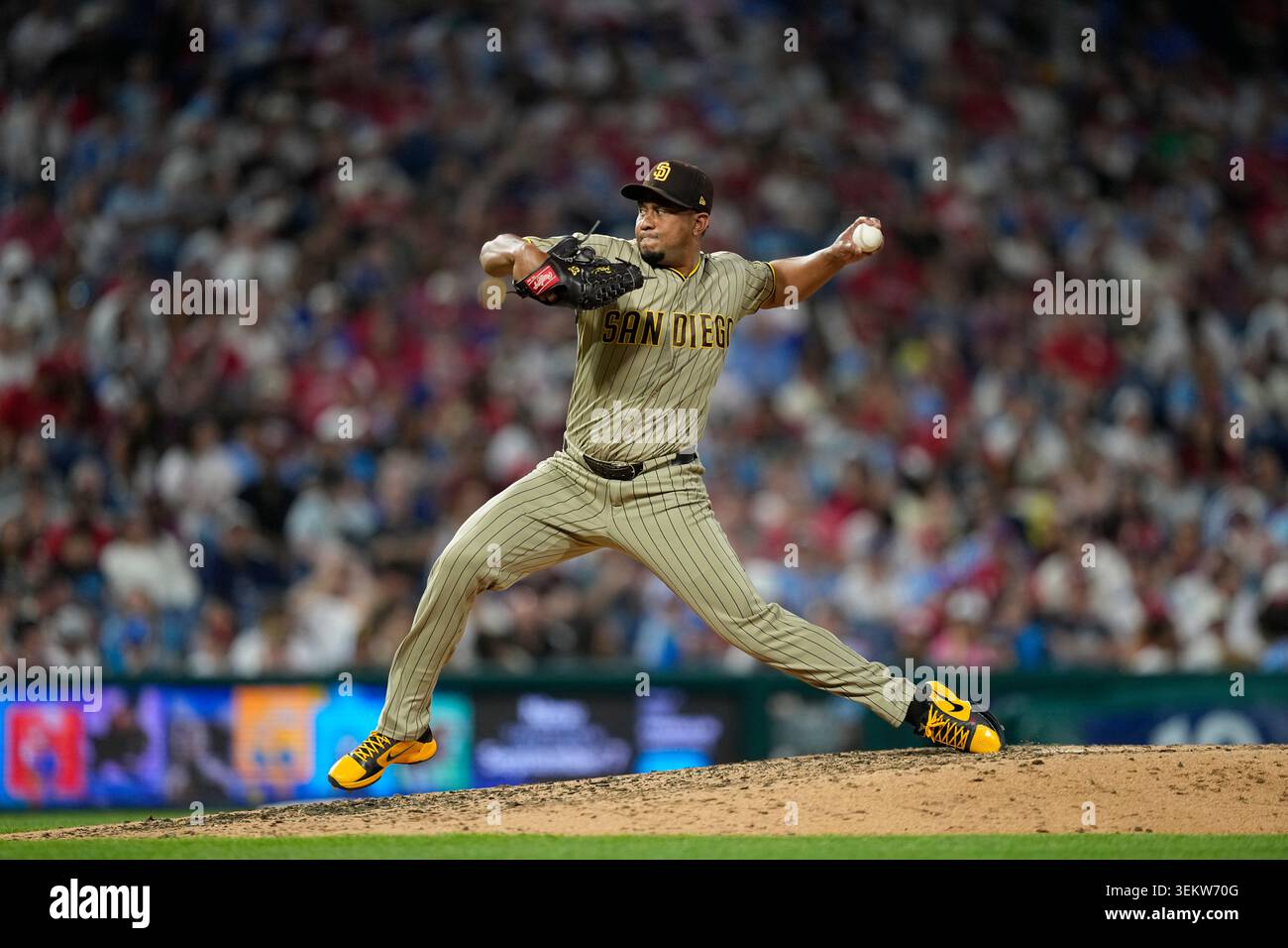 San Diego Padres' Wandy Peralta plays during a baseball game Wednesday ...