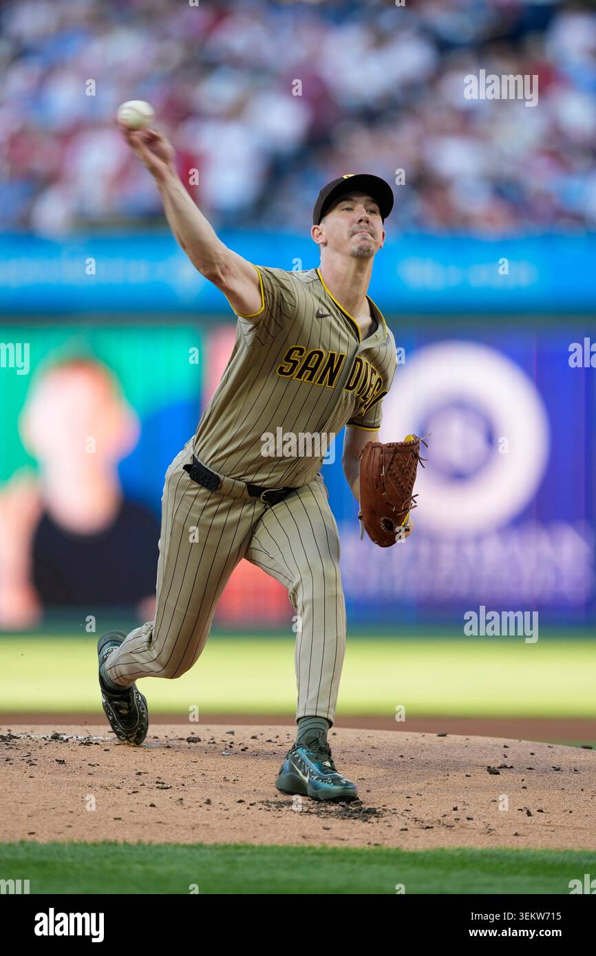 San Diego Padres' Walker Buehler plays during a baseball game Wednesday ...