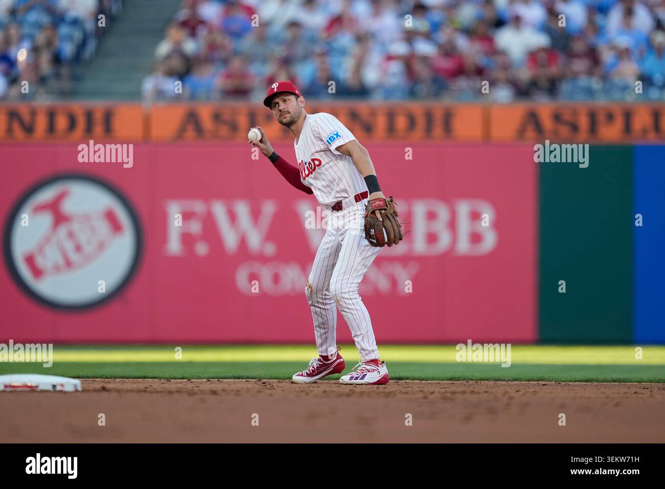 Philadelphia Phillies' Trea Turner plays during a baseball game ...