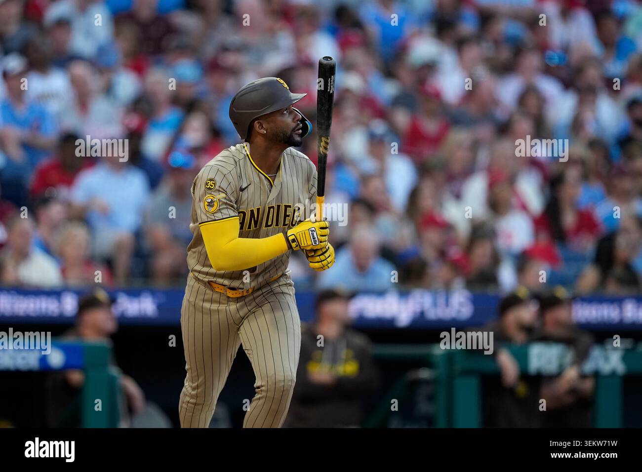 San Diego Padres' Miguel Andujar plays during a baseball game Wednesday ...