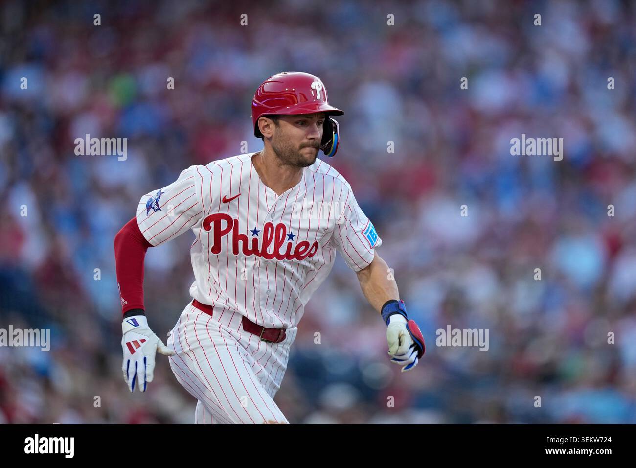Philadelphia Phillies' Trea Turner plays during a baseball game ...