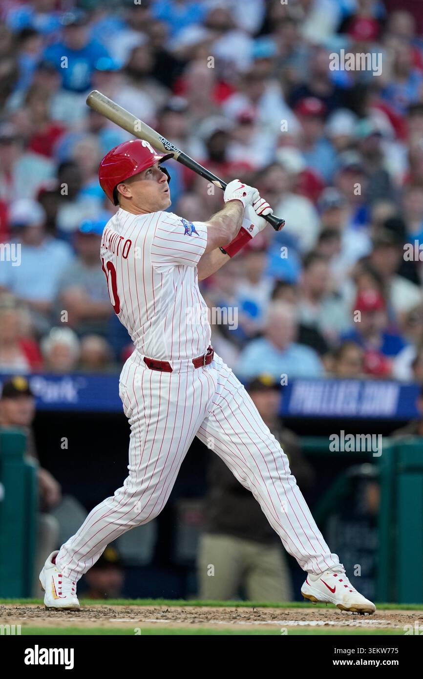 Philadelphia Phillies' J.T. Realmuto plays during a baseball game ...