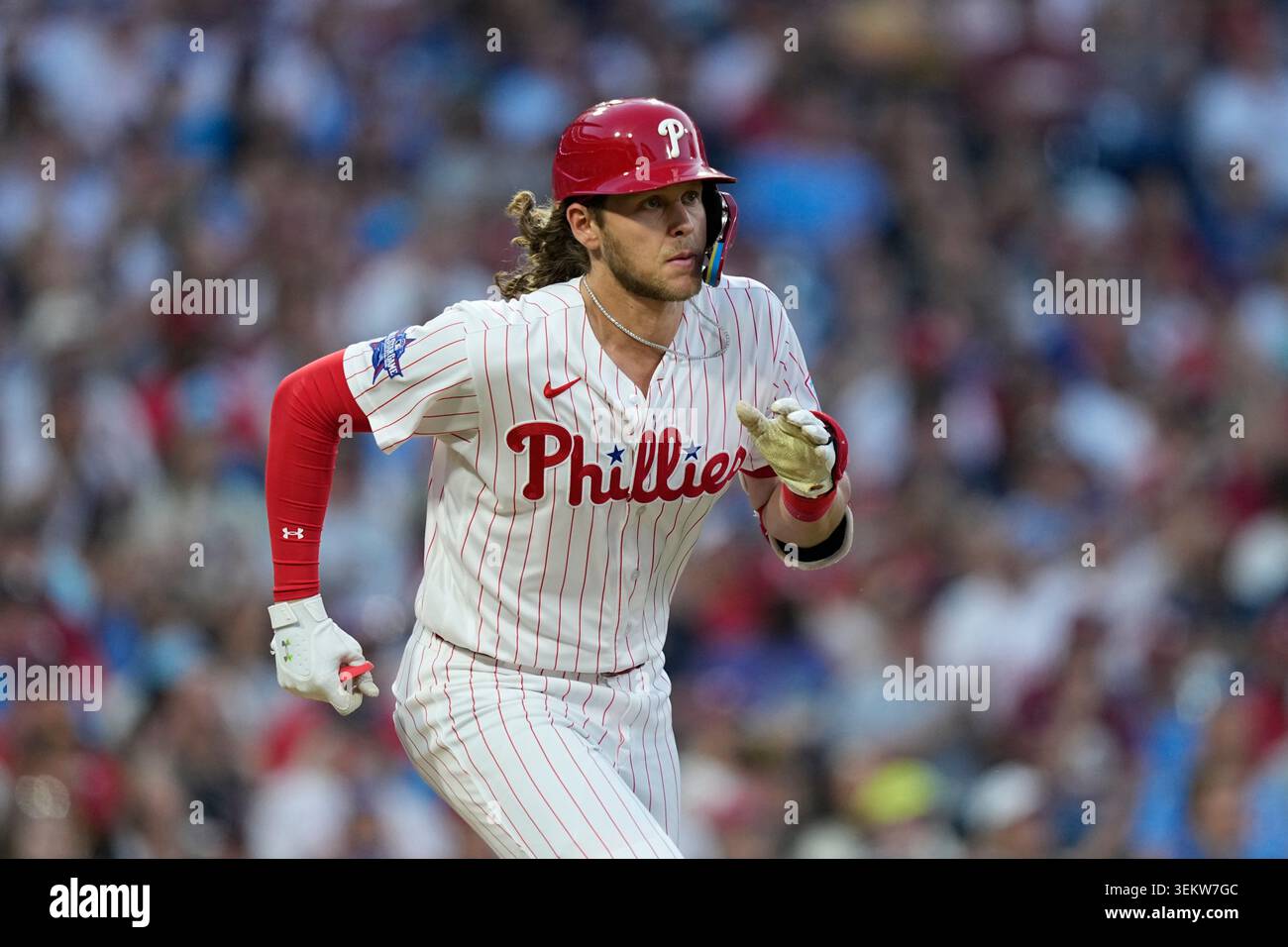 Philadelphia Phillies' Alec Bohm plays during a baseball game Wednesday ...