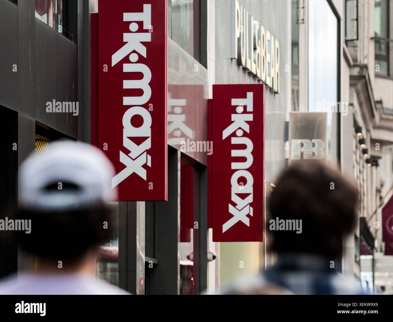 TKMAXX logo is seen on landmark shopping area on Oxford Street . (Photo ...