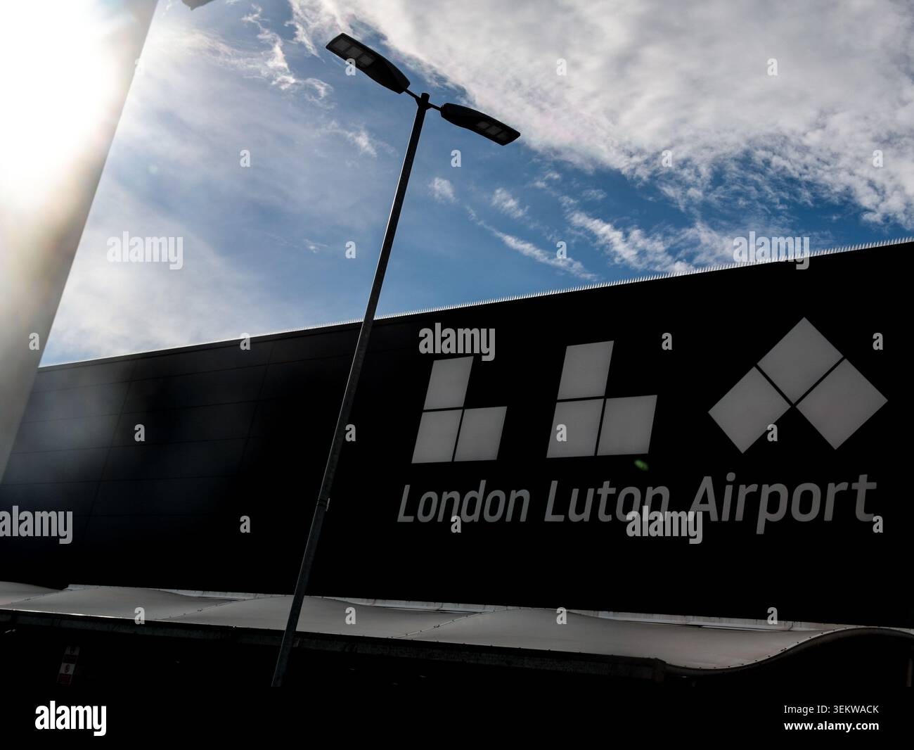 London Luton Airport logo is seen at the airport Stock Photo - Alamy
