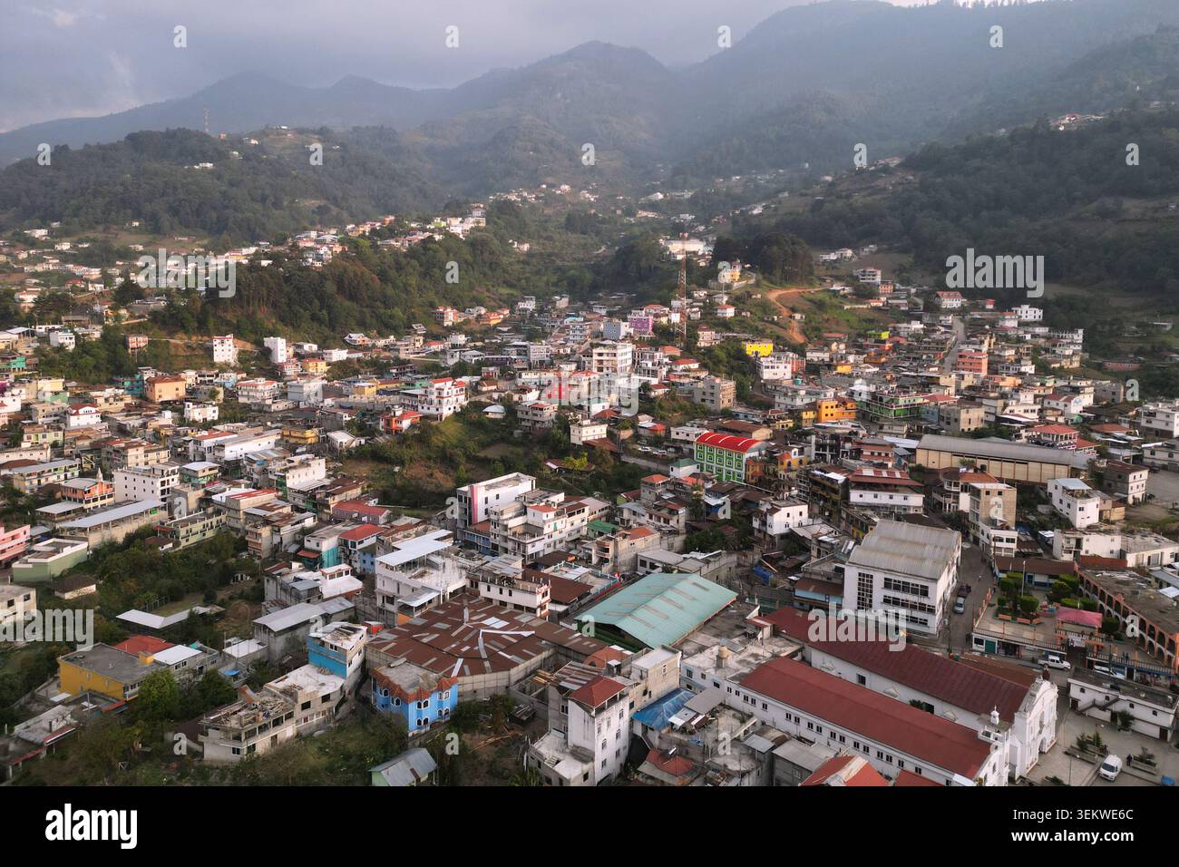 The sun shines down onto Todos Santos Cuchumatan, Guatemala, Thursday ...