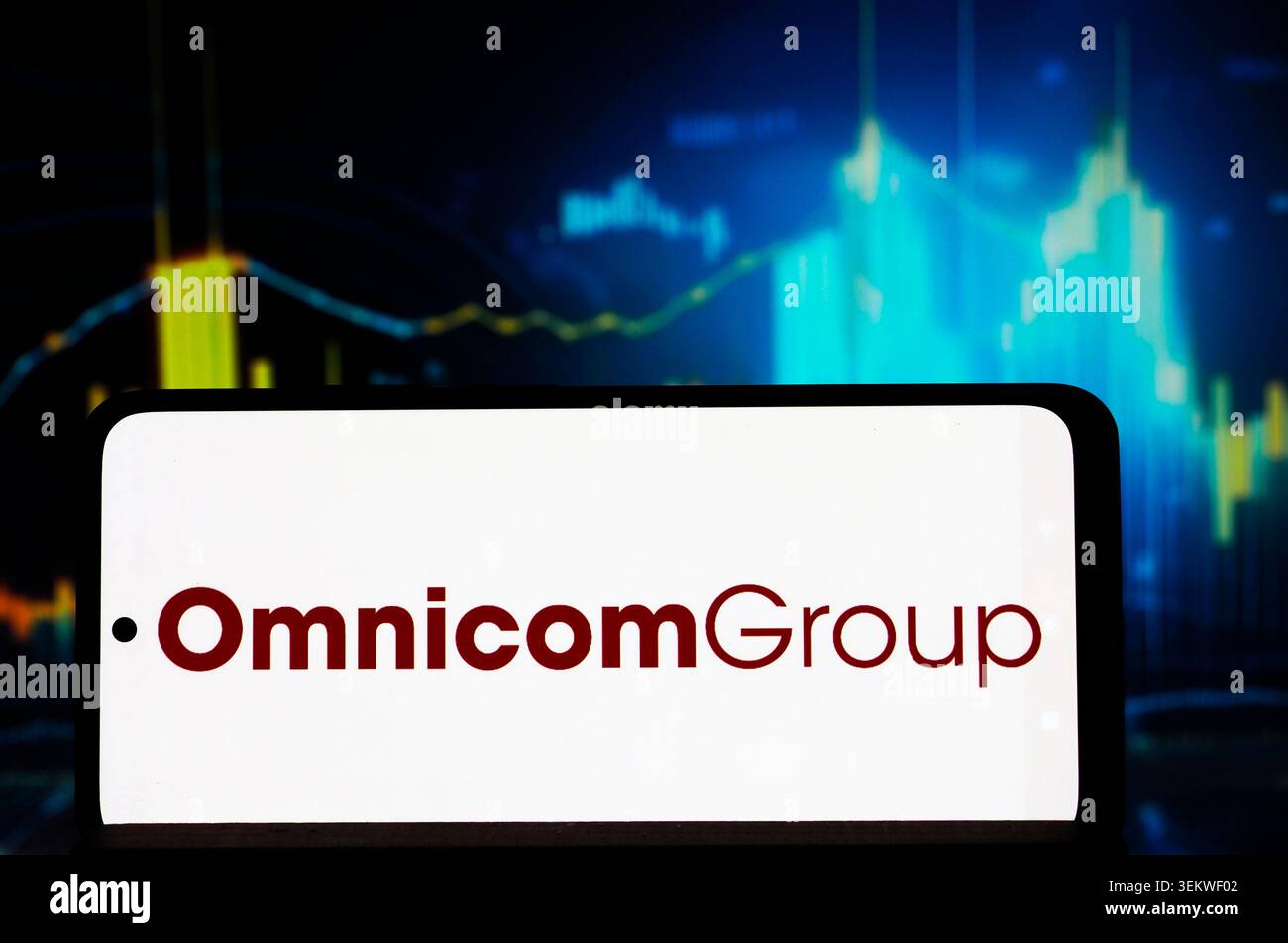 In this photo illustration, Omnicom Group Inc. logo seen displayed on a ...