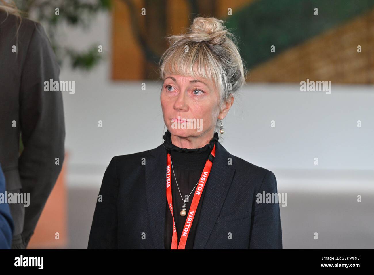 Australian activist Juliet Lamont speaks to media after detained by ...