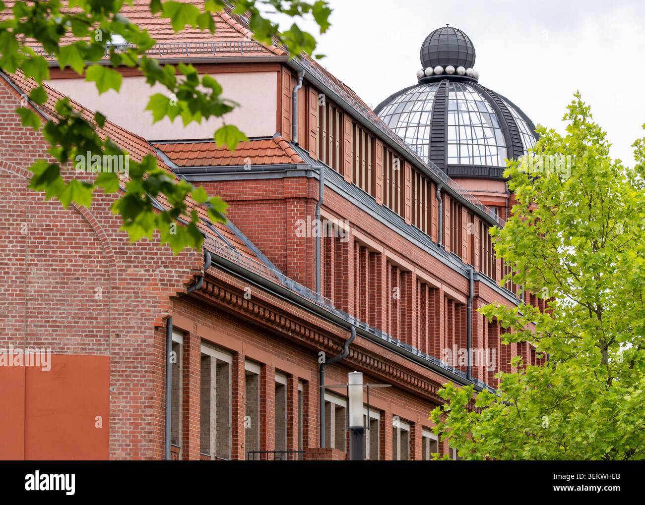 03 June 2026, Berlin: The renovated brick building at Neumagener ...