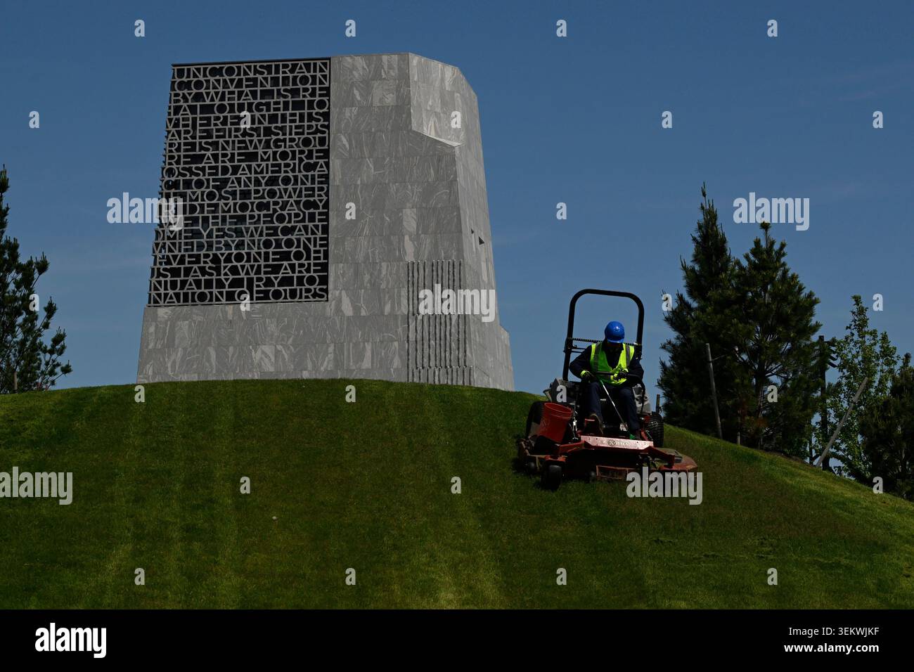 The Obama Presidential Center is seen in Chicago, Thursday, May 28 ...