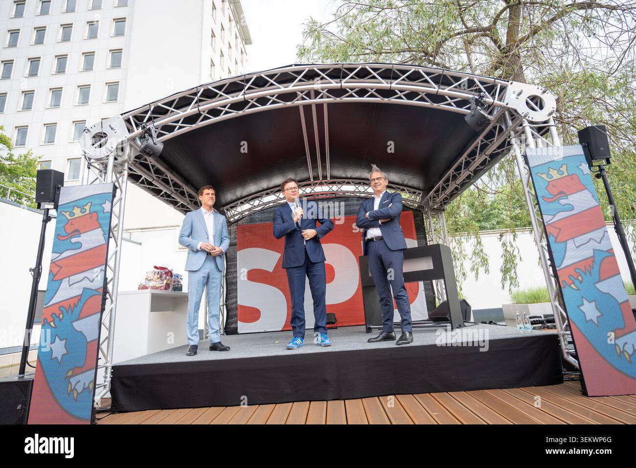 Lutz Liebscher, SPD parliamentary group leader, Carsten Schneider ...