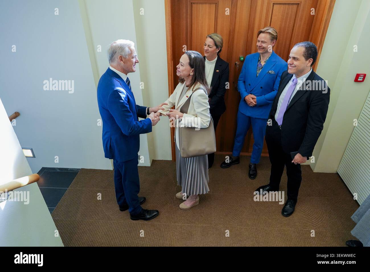 Oslo 20260604. Norwegian Prime Minister Jonas Gahr Stoere meets ...