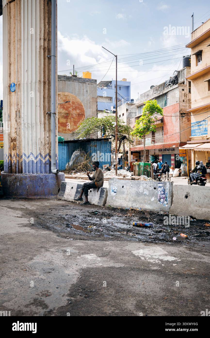 Strassenansicht von Bangalore Bangalore Indien *** Street view of ...