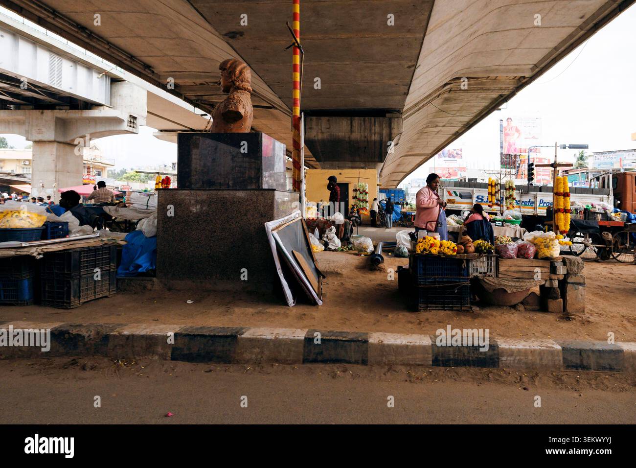 Strassenansicht von Bangalore Bangalore Indien *** Street view of ...