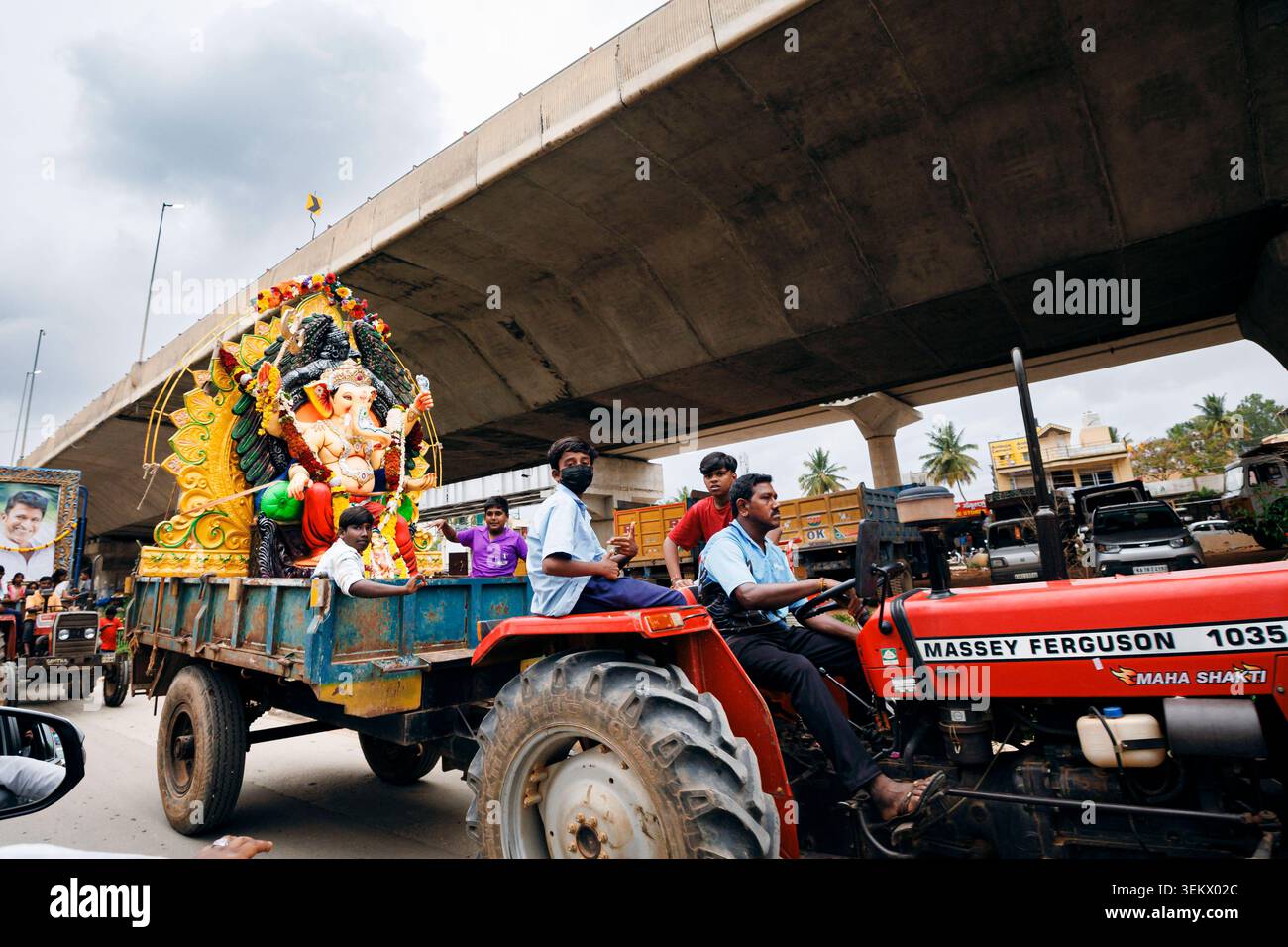 Strassenansicht von Bangalore Bangalore Indien *** Street view of ...
