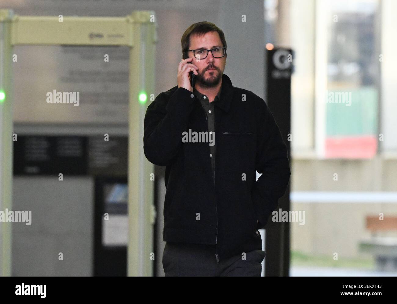Steve Thompson is seen leaving the Brisbane Supreme Court, in Brisbane ...