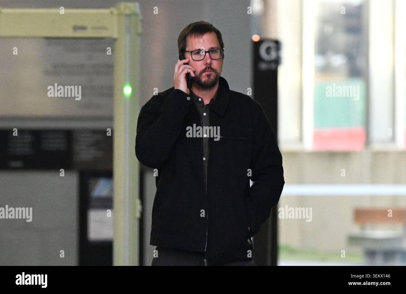 Steve Thompson is seen leaving the Brisbane Supreme Court, in Brisbane ...
