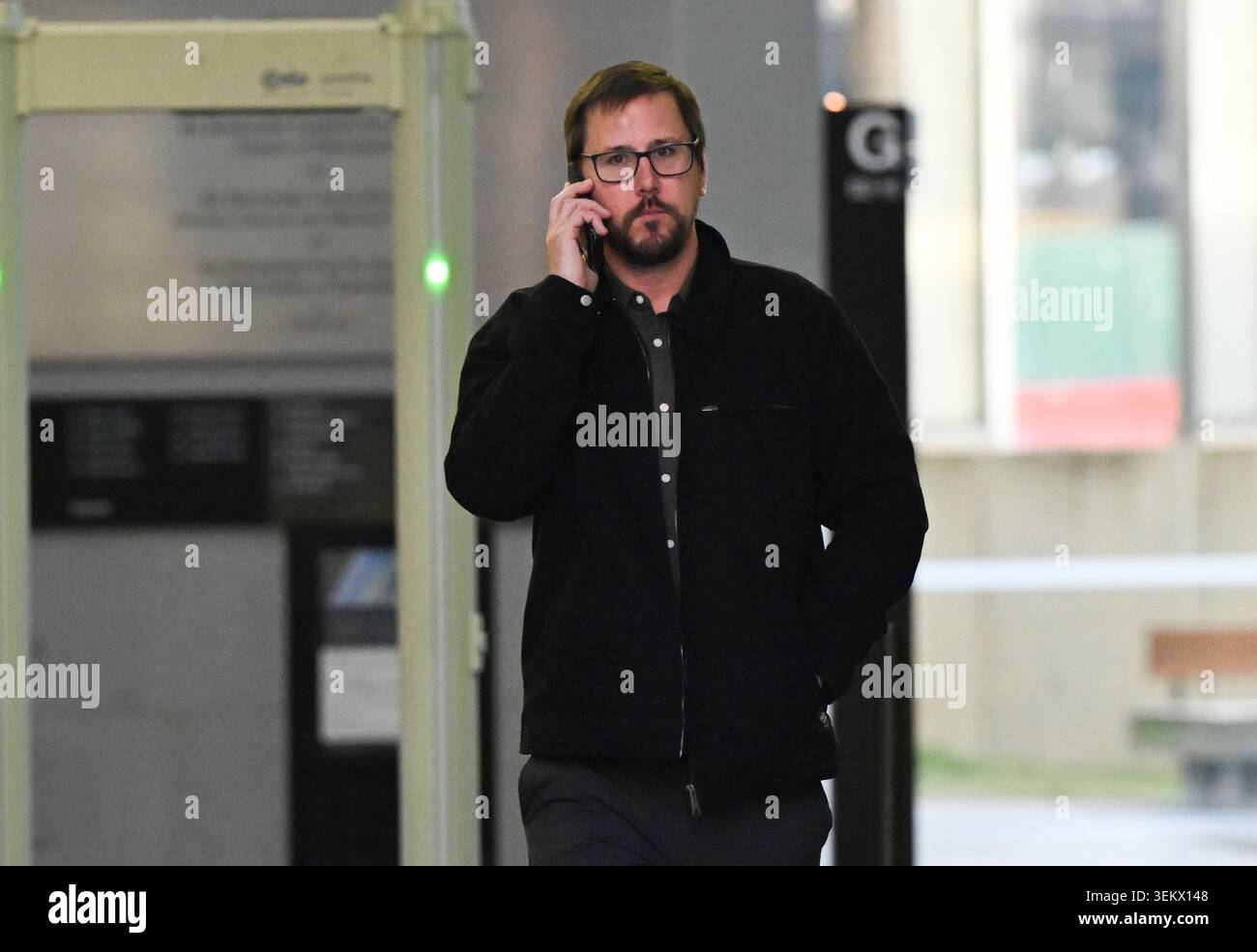 Steve Thompson is seen leaving the Brisbane Supreme Court, in Brisbane ...