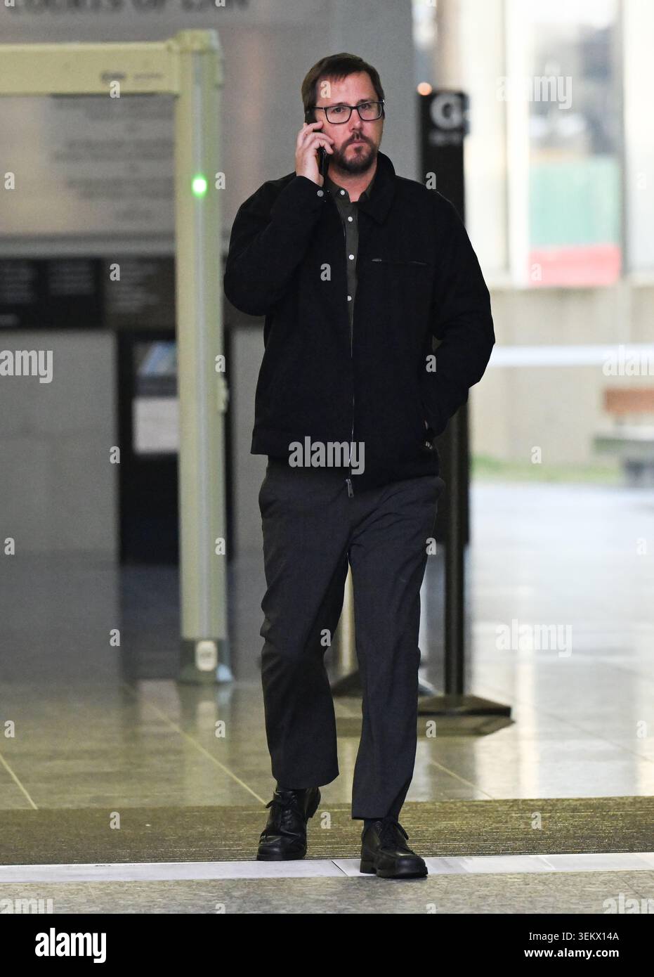 Steve Thompson is seen leaving the Brisbane Supreme Court, in Brisbane ...
