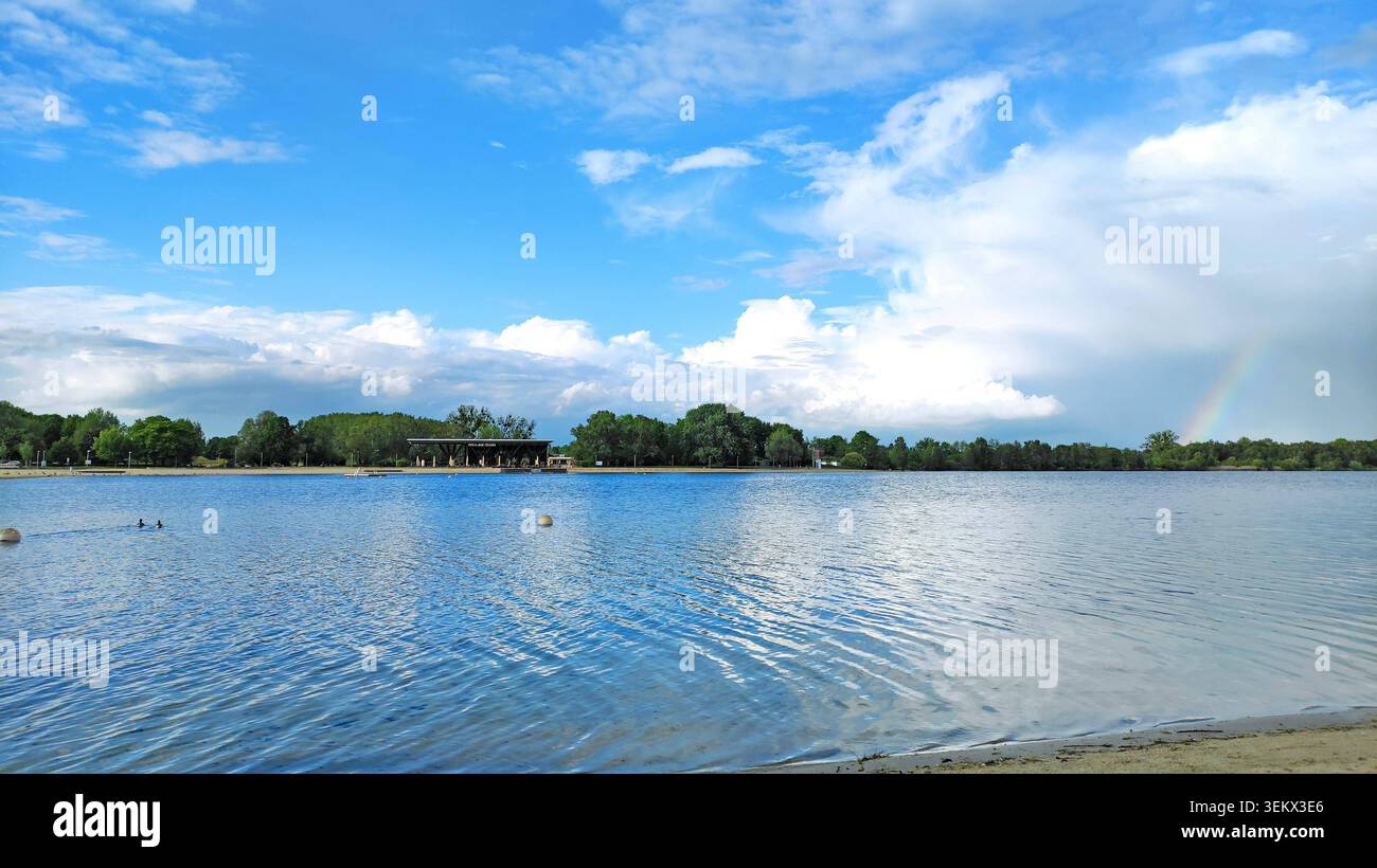20.05.2026, Wolfsburg - Deutschland. Blick auf den Allersee bei ...
