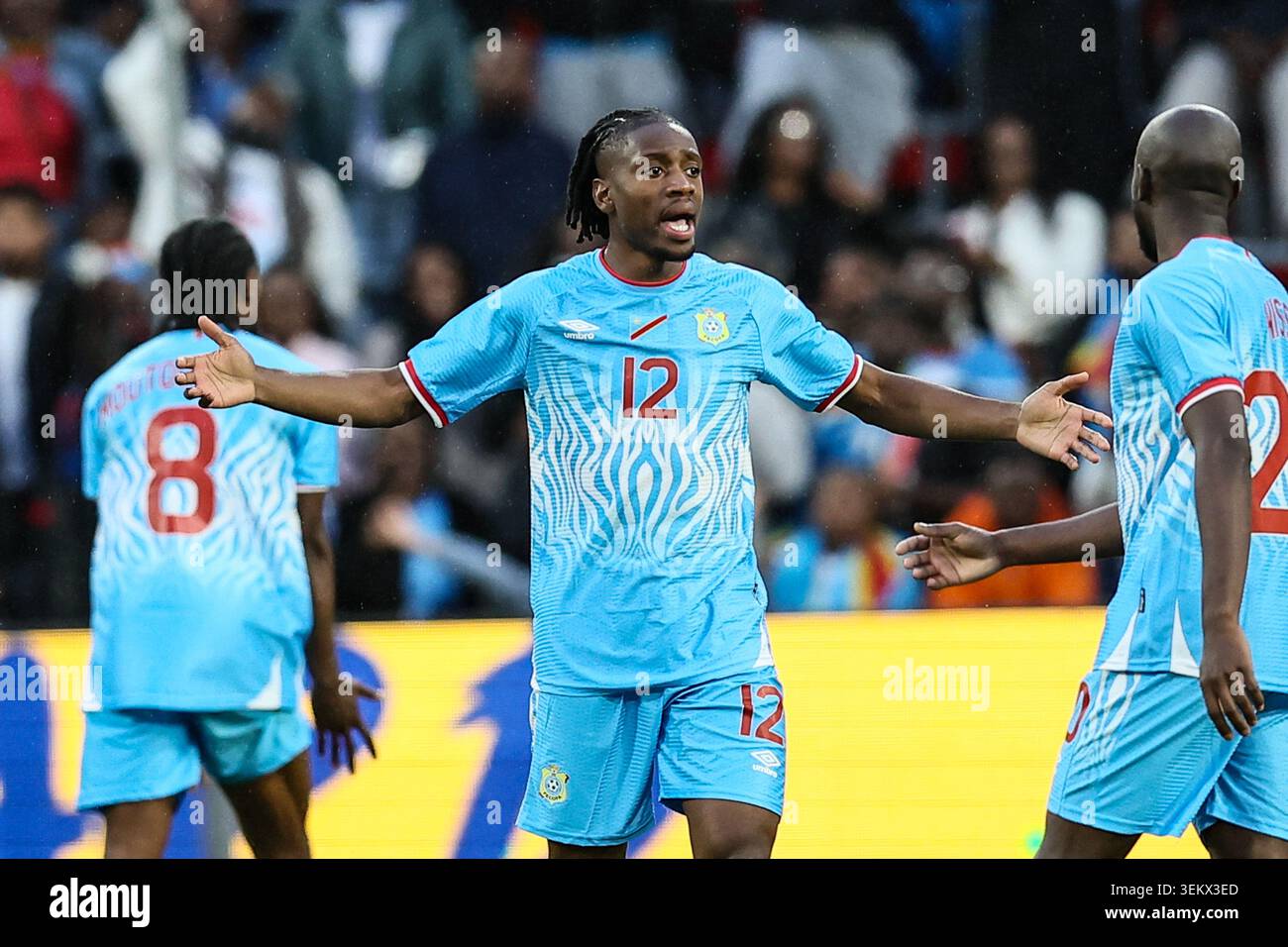 Congolese Joris Kayembe pictured during a friendly soccer game between ...