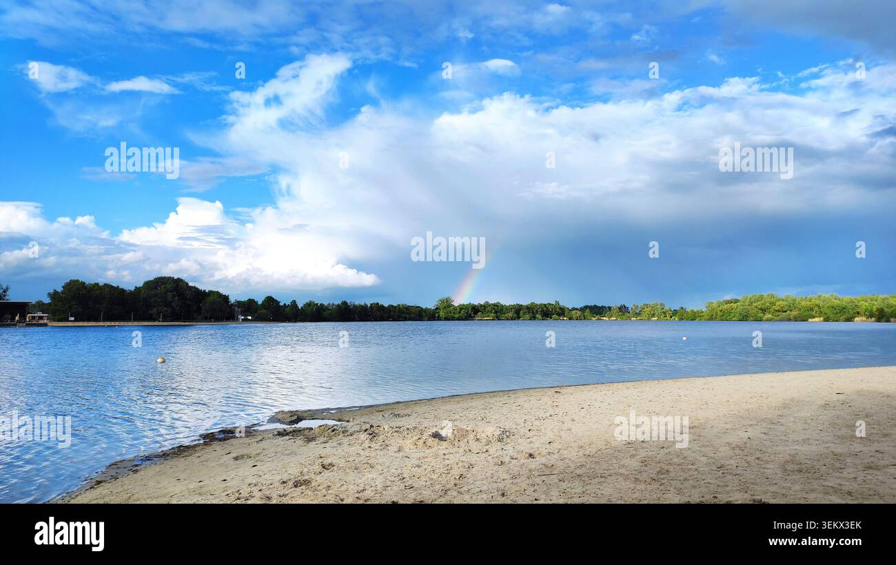 20.05.2026, Wolfsburg - Deutschland. Blick auf den Allersee bei ...