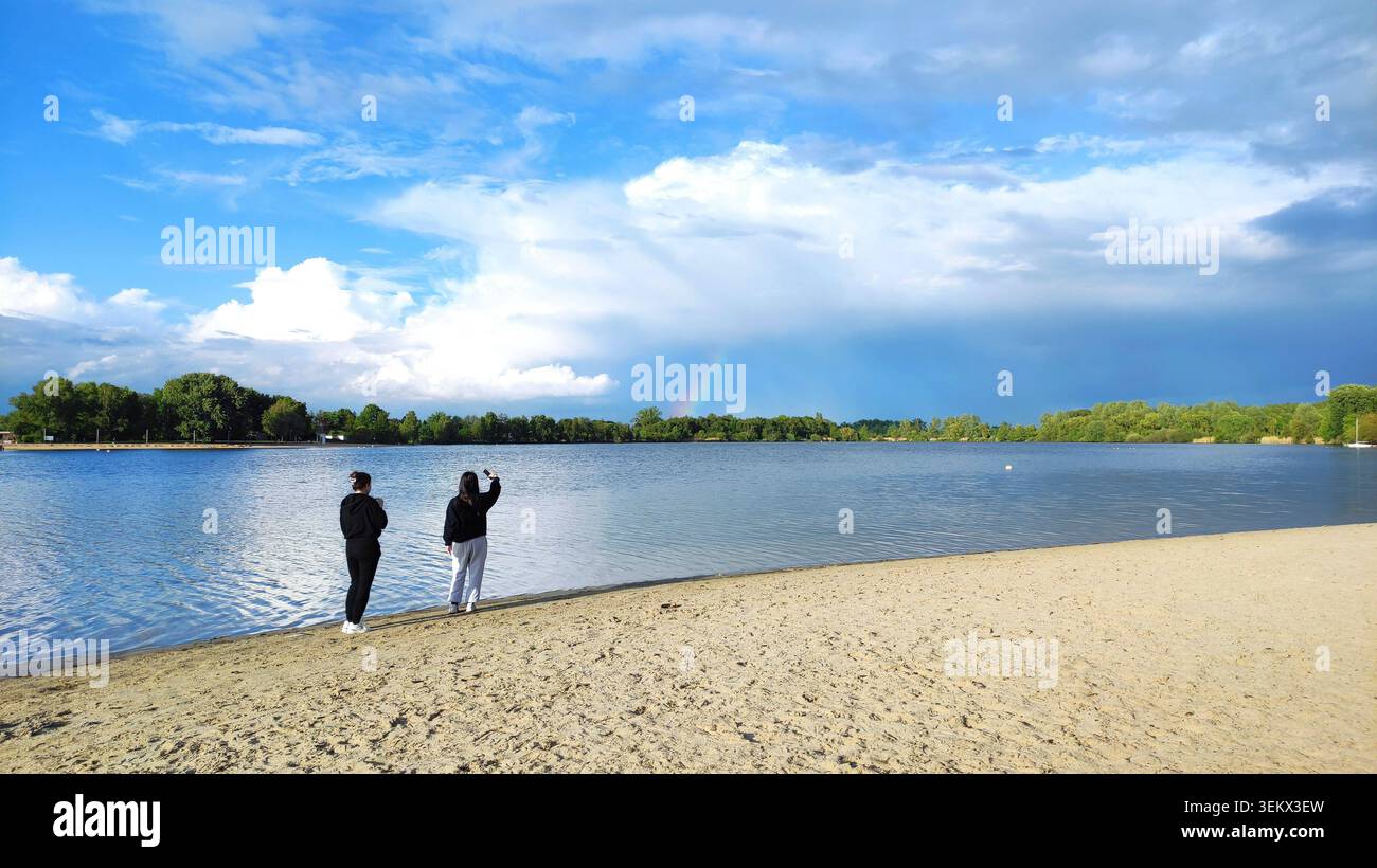 20.05.2026, Wolfsburg - Deutschland. Blick auf den Allersee bei ...