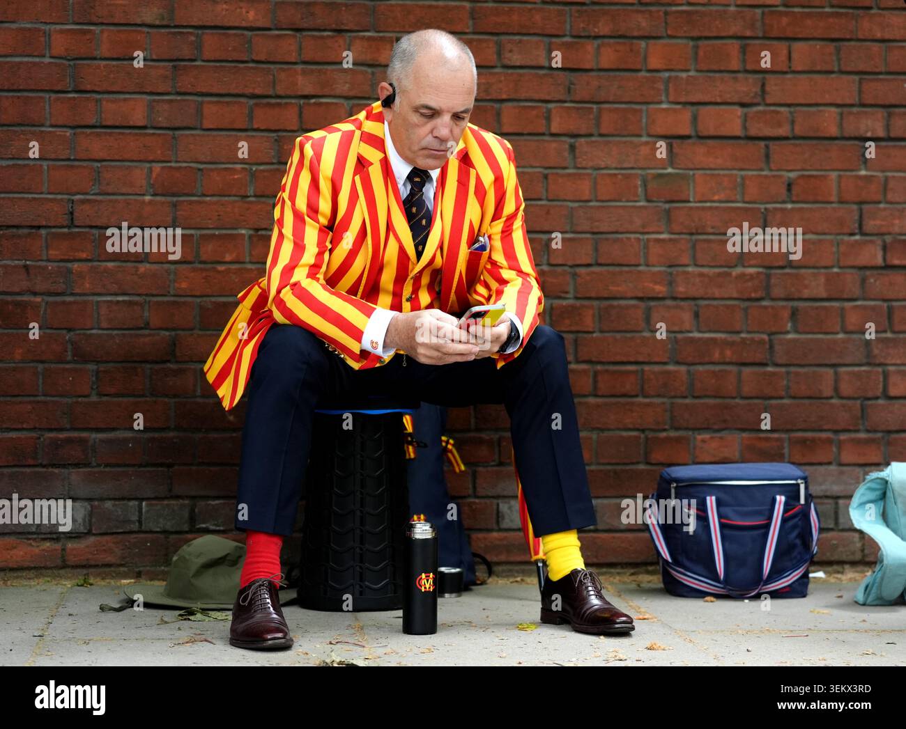 MCC members queue outside Lord's, London, ahead of the England v New ...
