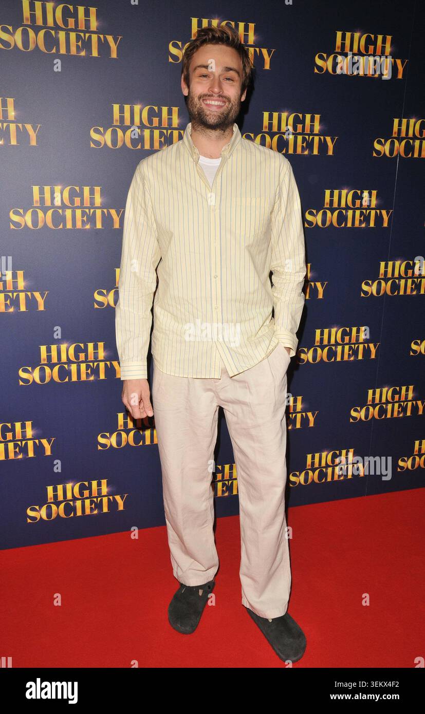 Douglas Booth at the "High Society" musical press night, Barbican ...