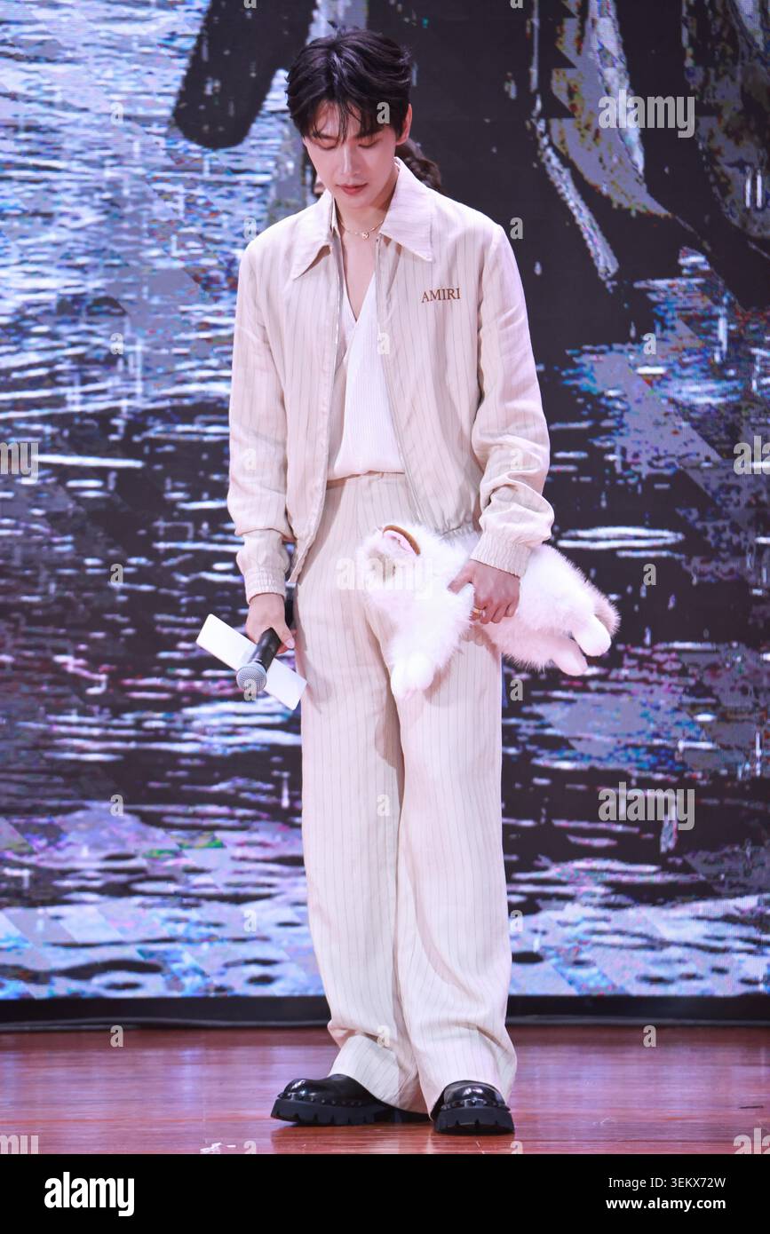 Chinese actor Yang Yang attends a fan event for the drama 'Zhan Zhao ...