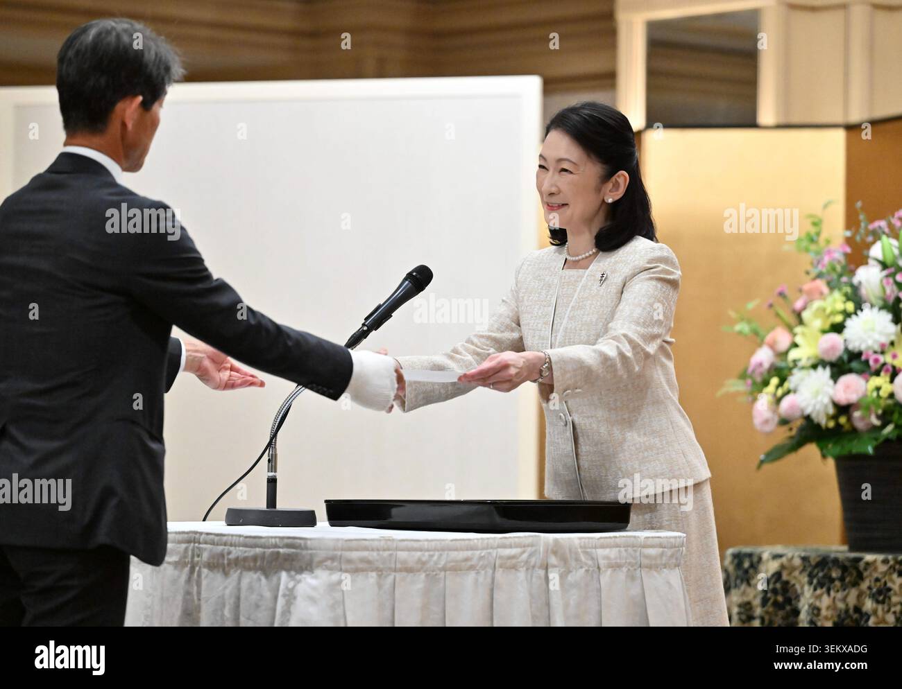 Japanese Crown Princess Kiko, wife of Crown Prince Akishino, attends ...