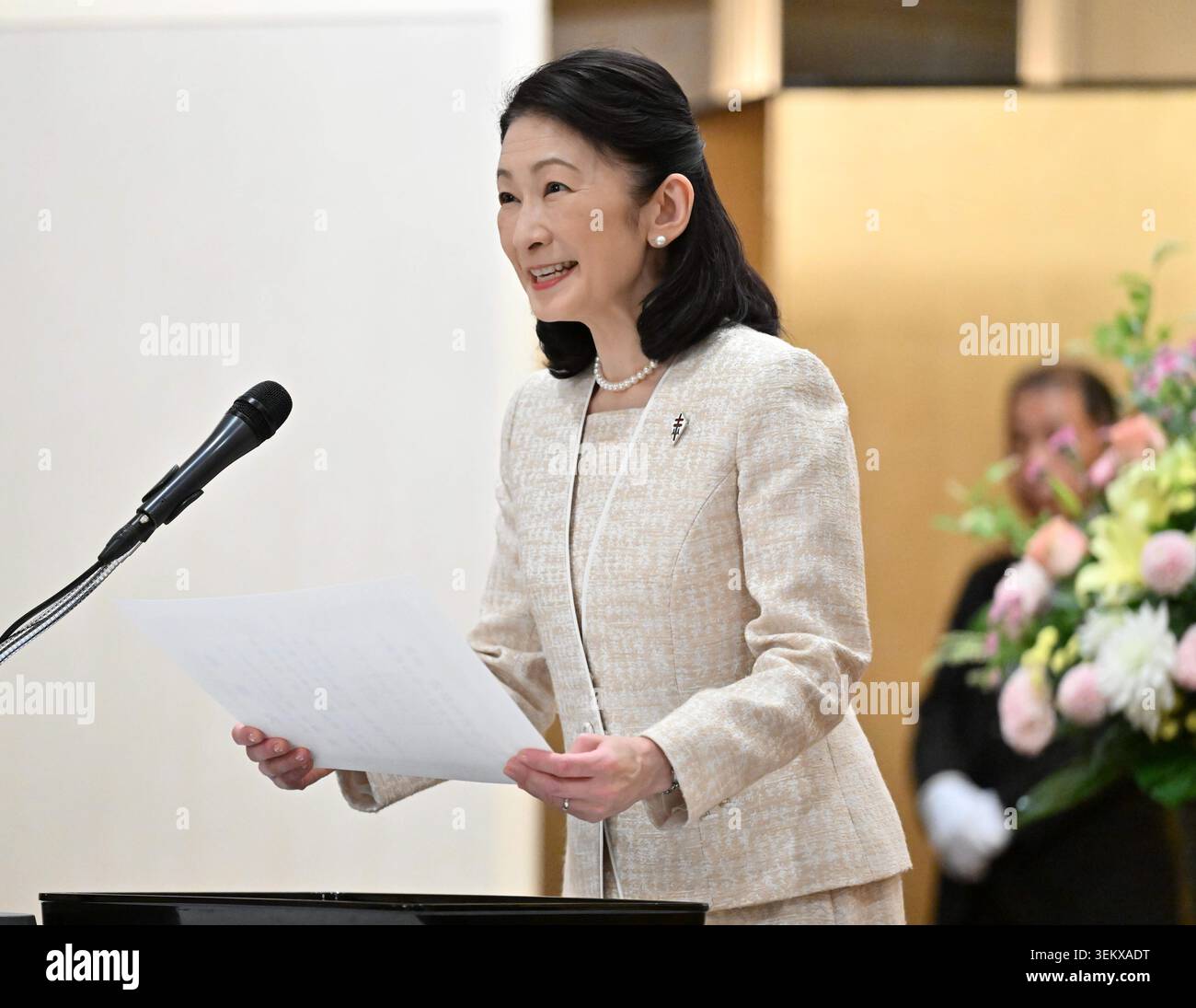 Japanese Crown Princess Kiko, wife of Crown Prince Akishino, attends ...