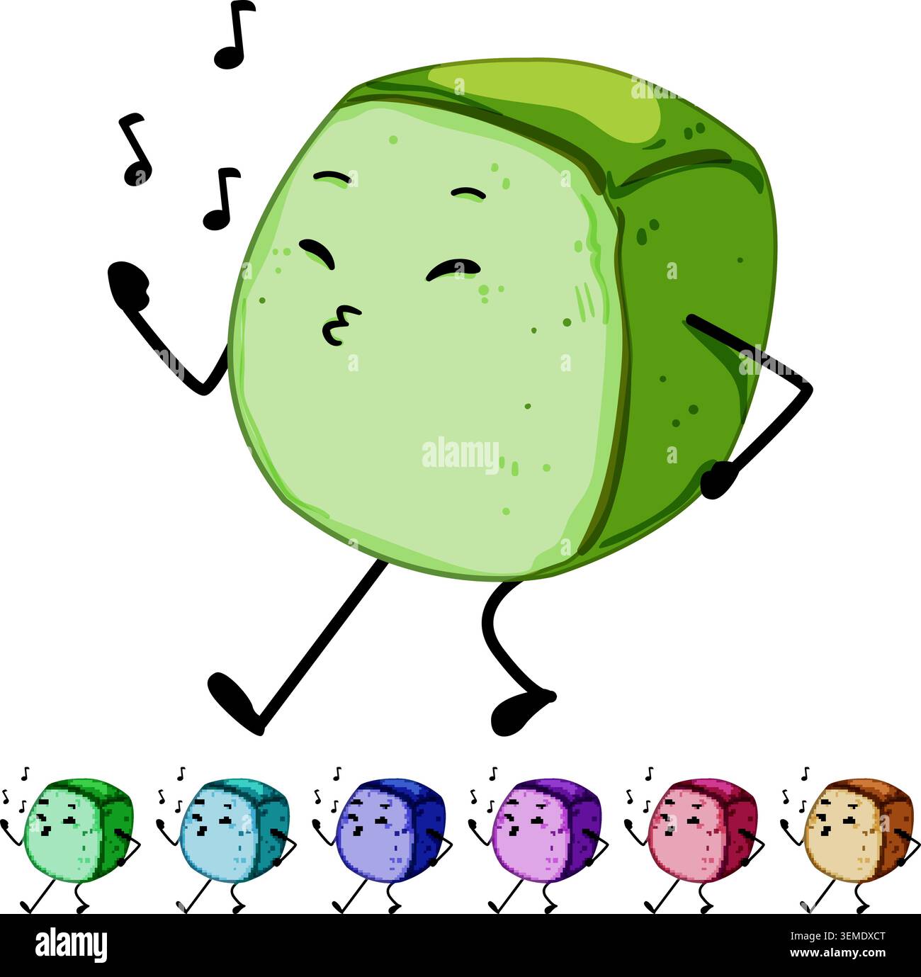 cute bread character cartoon vector graphic Stock Vector Image & Art ...