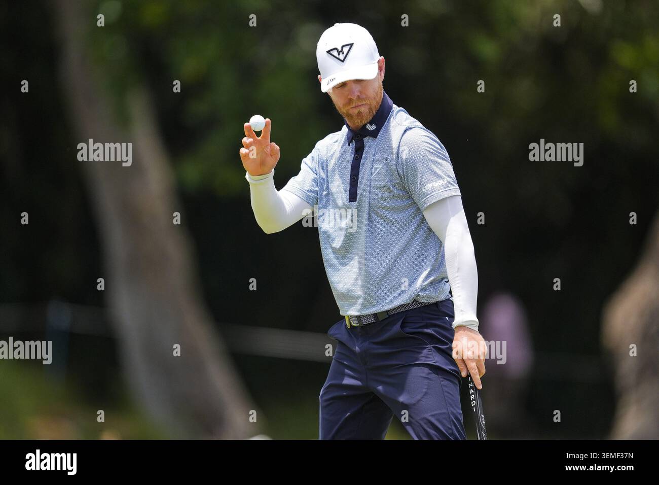 IPA85426137 - Scott Vicent of Hyfliers GC team during day three of the ...