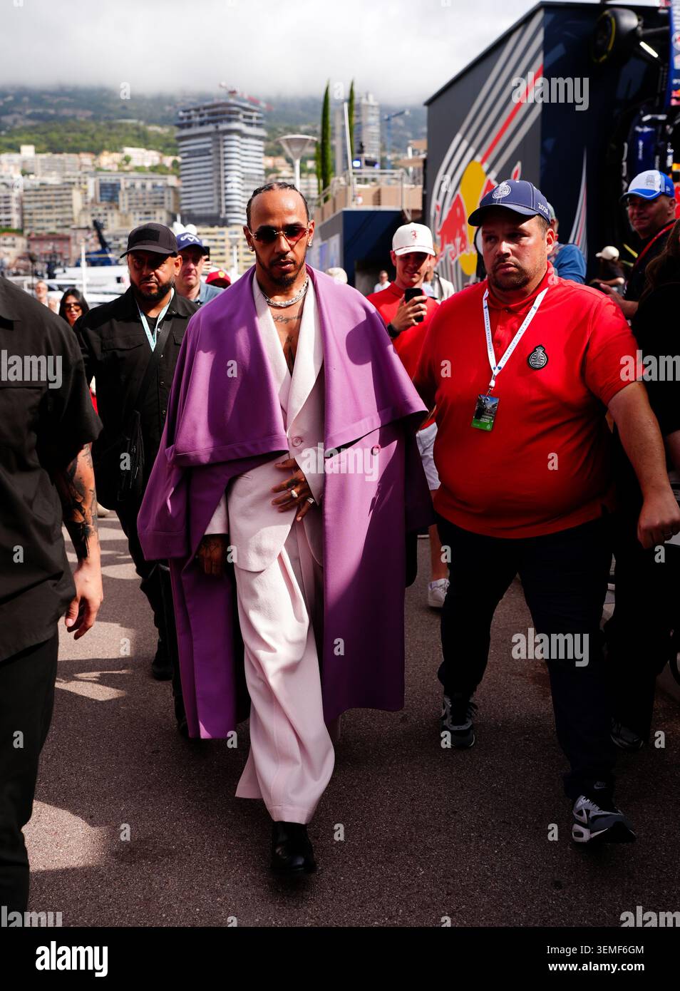 Ferrari driver Lewis Hamilton at the Circuit de Monaco, Monte Carlo ...