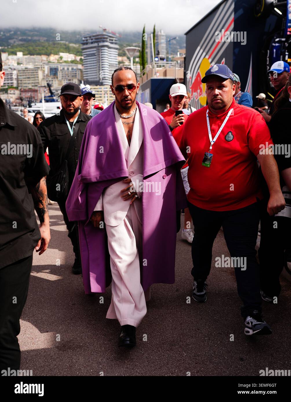 Ferrari driver Lewis Hamilton at the Circuit de Monaco, Monte Carlo ...