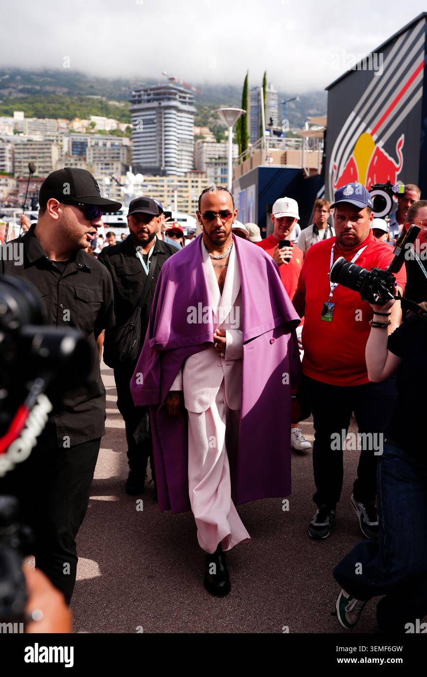 Ferrari driver Lewis Hamilton at the Circuit de Monaco, Monte Carlo ...