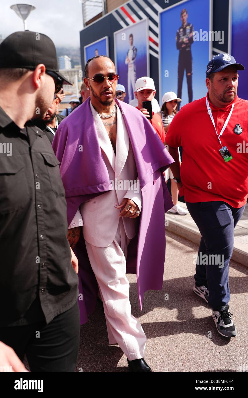 Ferrari driver Lewis Hamilton at the Circuit de Monaco, Monte Carlo ...