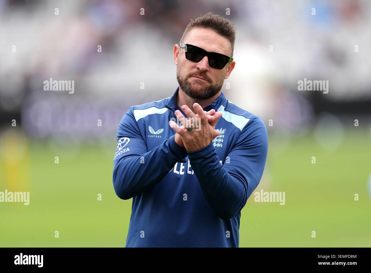 England heac coach Brendon McCullum ahead of day four of the first ...