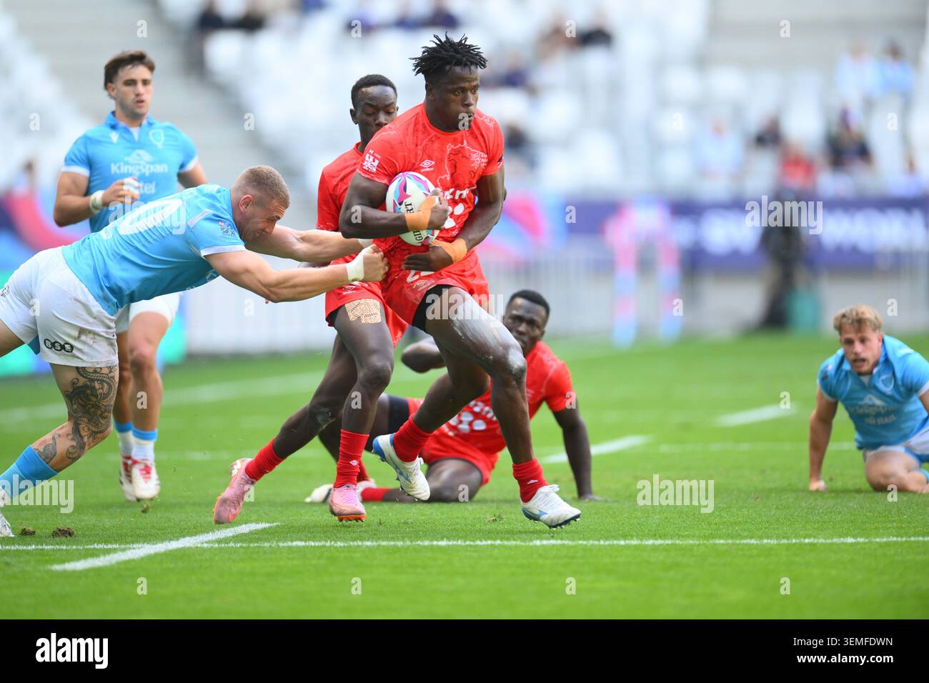 John Ohoth Okeyo of Kenya during the HSBC SVNS Sevens World ...