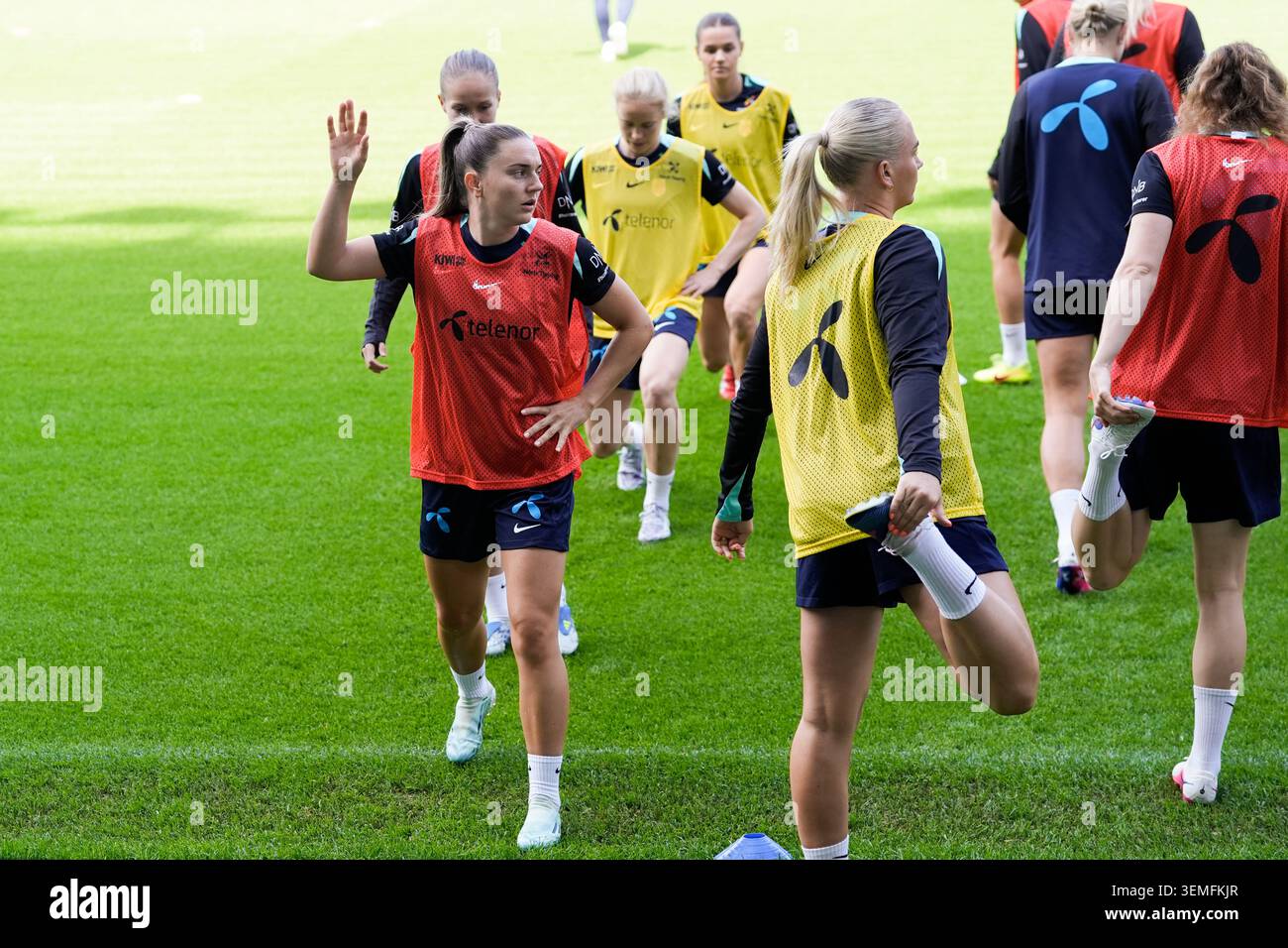 Oslo 20260607. Marit Bratberg Lund prepares for the World Cup qualifier ...