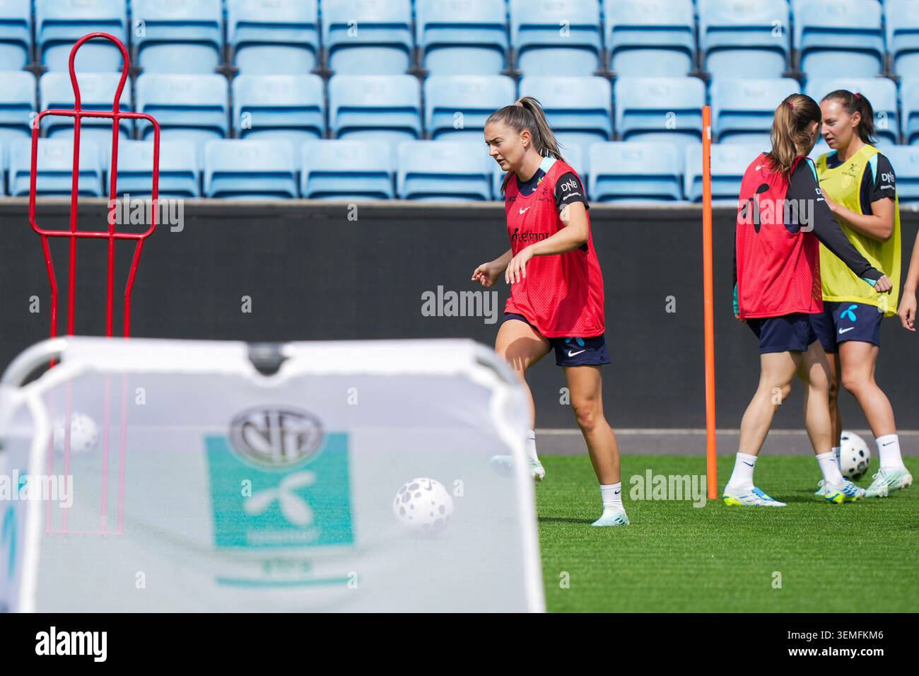 Oslo 20260607. Vilde Bøe Risa prepares for the World Cup qualifier ...