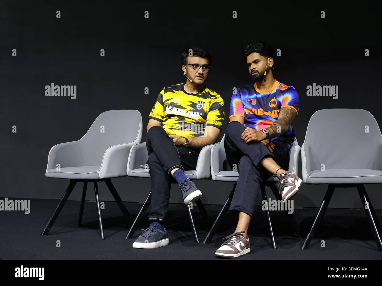 MUMBAI, INDIA - JUNE 7: Sourav Ganguly and Shreyas Iyer attend the ...
